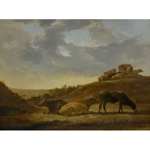 Aelbert Cuyp, Cattle In A Dutch Arcadian Landscape | Arthipo