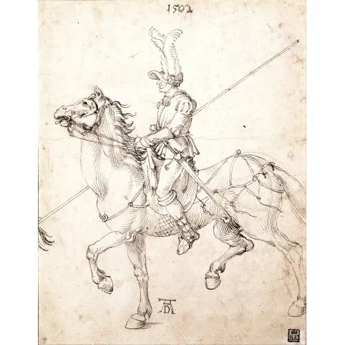 Albrecht Durer, Riding A Lancer On His Steed | Arthipo