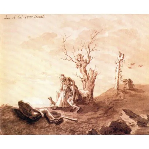 Caspar David Friedrich, Mourning Scene | Arthipo