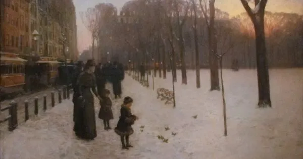 Childe Hassam, Boston Common At Twilight | Arthipo