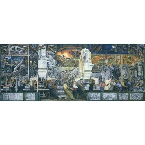 Diego Rivera, Mural Of Factory Workers At Ford | Arthipo