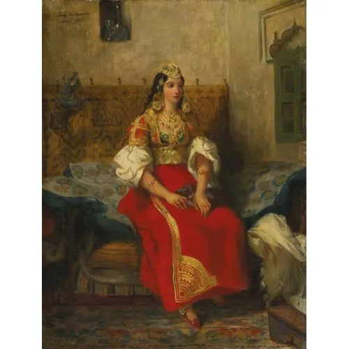 Eugène Delacroix, Juive de Tanger en costume d'apparat | Arthipo