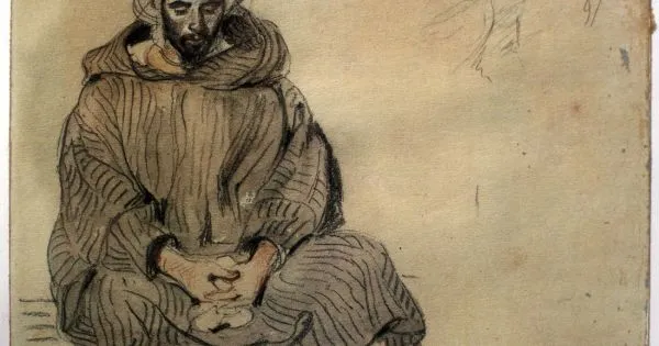 Eugène Delacroix, Seated Arab in Tanger | Arthipo