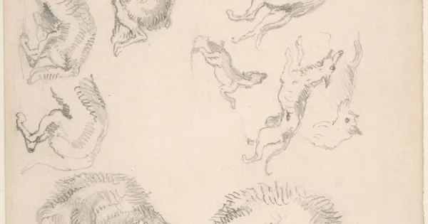 Eugène Delacroix, Studies of Animals | Arthipo