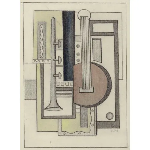 Fernand Léger, Composition À La Clarinette Et Au Banjo | Arthipo