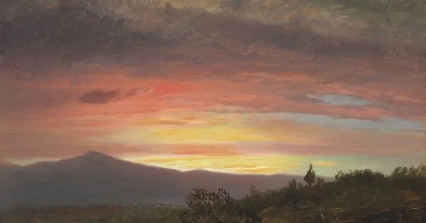 Frederic Edwin Church, Twilight Mount Ktaadn | Arthipo