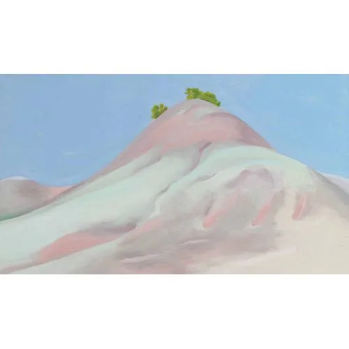 Georgia O'keeffe, Small Lavender And Grey Green Hill | Arthipo