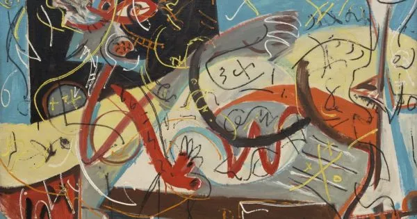 Jackson Pollock Stenographic Figure | Arthipo
