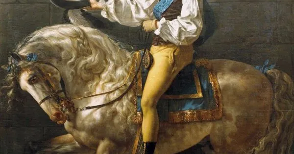Jacques Louis David, Stanisław Kostka Potocki'nin Atlı Portresi | Arthipo