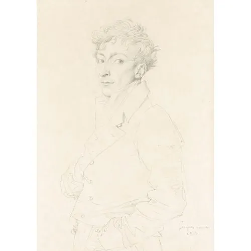 Jean Auguste Dominique Ingres, Portrait of Gaspard Bonnet | Arthipo