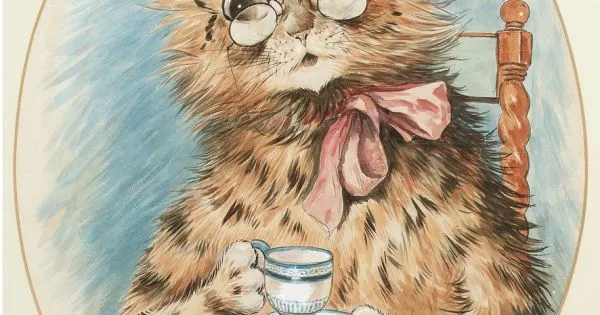 Louis Wain, A cup of tea | Arthipo