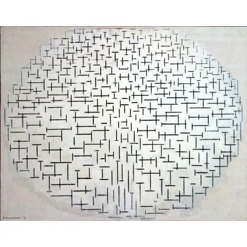 Composition 10 In Black And White 1915, Piet Mondrian | Arthipo