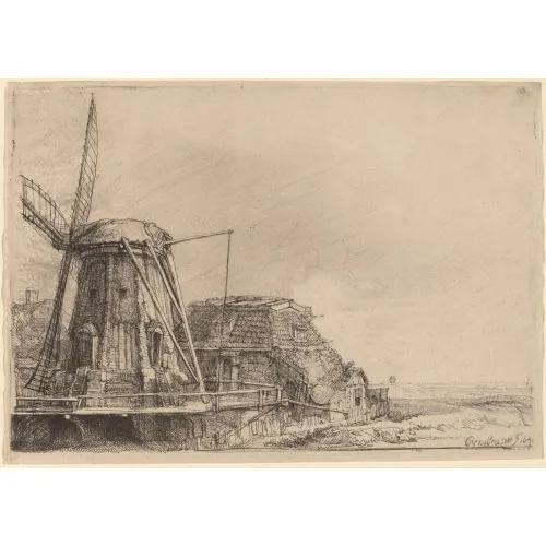 Rembrandt Van Rijn, The Windmill | Arthipo