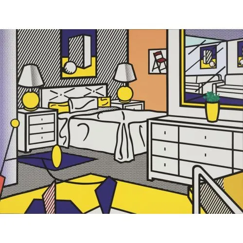 Roy Lichtenstein, Interior With Mobile | Arthipo