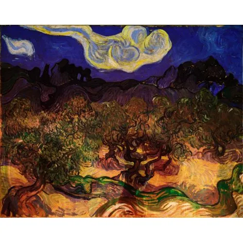 Vincent Van Gogh, Olive Trees In The Night | Arthipo