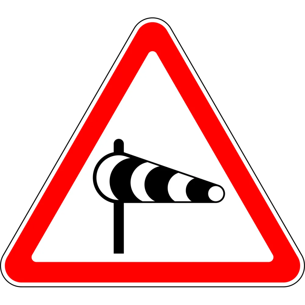 Windy Air Traffic Road Sign Poster