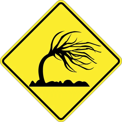Windy Traffic Road Sign Poster | Arthipo
