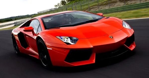 Red Lamborghini Aventador Car Poster | Arthipo