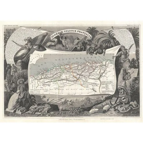 Algeria Map Poster | Arthipo