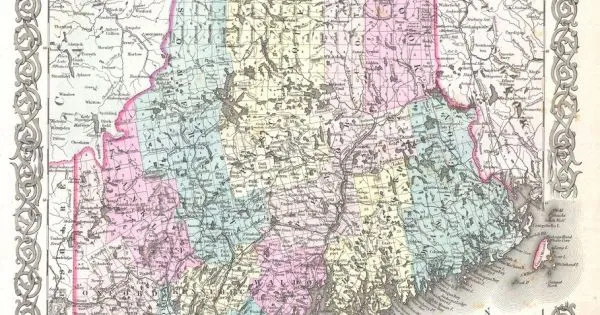 Maine Map Poster | Arthipo