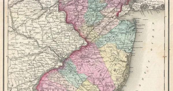 New Jersey Map Poster | Arthipo