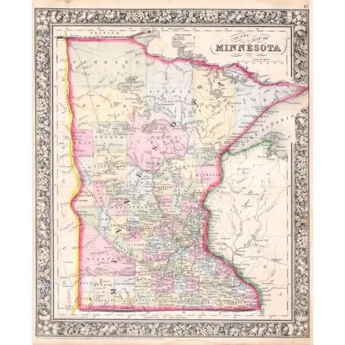 Minnesota Map Poster | Arthipo