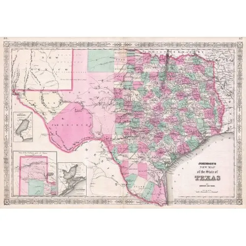 Texas Map Poster | Arthipo