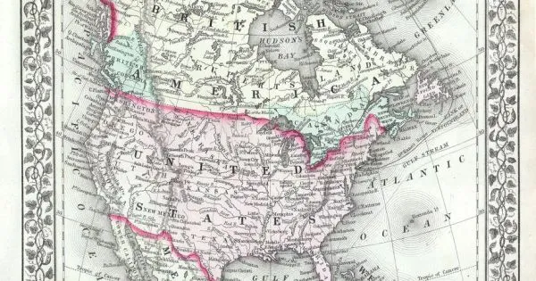North United States Map Poster | Arthipo