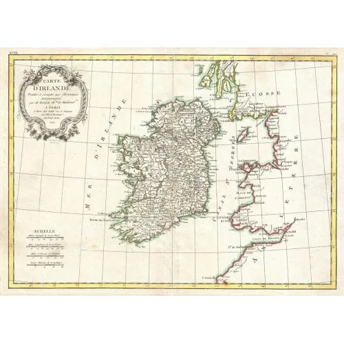 Ireland Geographicus Map Poster | Arthipo