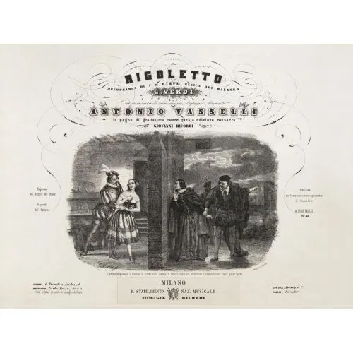Giuseppe Verdi, Rigoletto, Vocal Score Illustration By Roberto Focosi ...