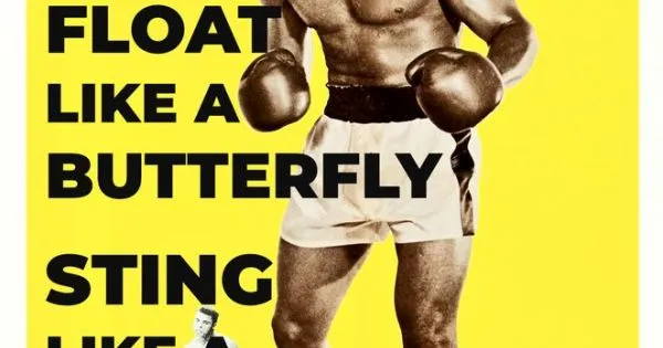 Float Like A Butterfly Sting Like A Bee Poster 2 Poster | Arthipo