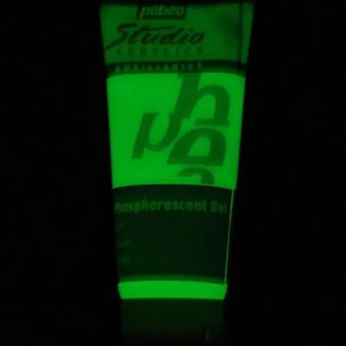 Pebeo Phosphorescent Gel Shining Paint In The Dark 100 Ml. Green | Arthipo