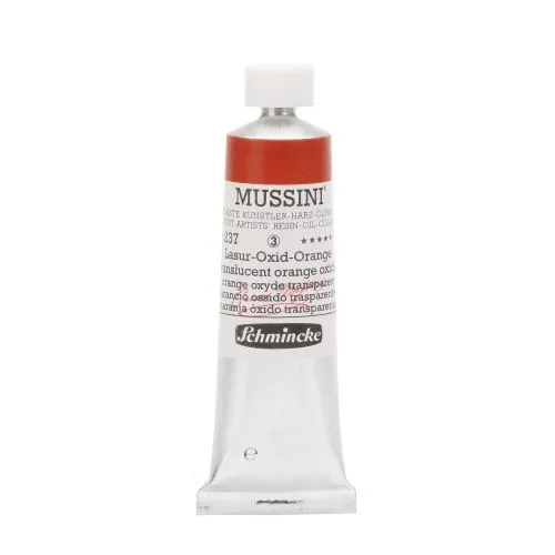 Schmincke Mussini Translucent Orange Oxide Oil Paint 35 Ml | Arthipo